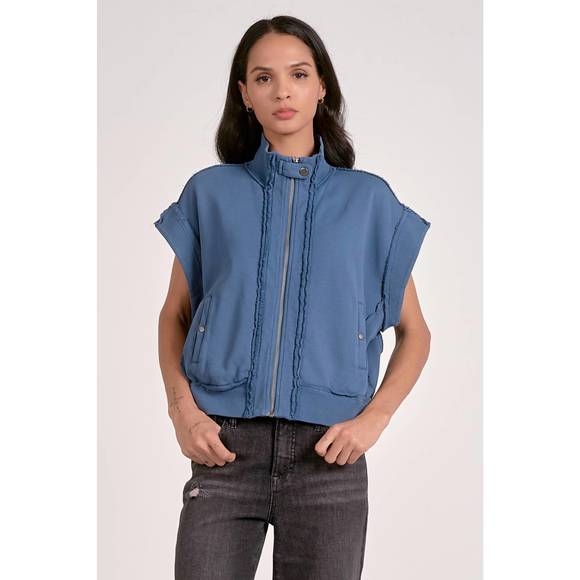Elan | Jackets & Coats | New Elan Major Top In Blue | Poshmark
